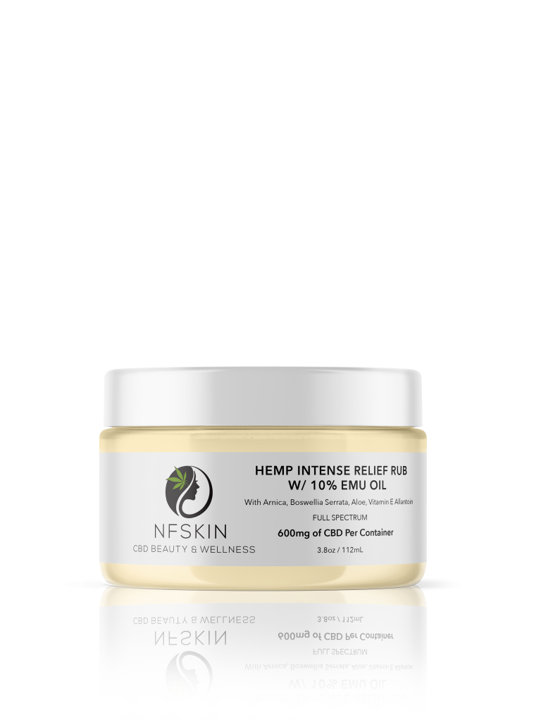 Hemp Intense Relief Rub w/ 10% Emu Oil - 600mg - NF Skin