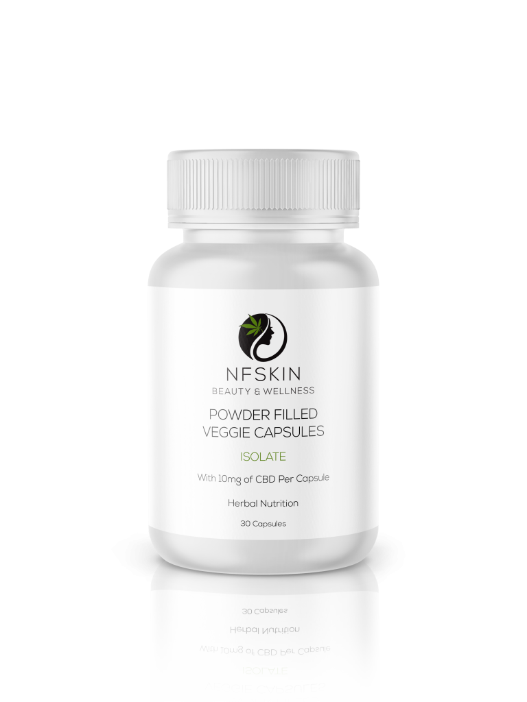 CBD VEGGIE CAPSULES 25MG ISO CBD- 30CT - NF Skin